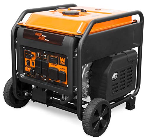 WEN GN875i RV/Transfer-Switch-Ready 8750-Watt Electric Start Open Frame Inverter Generator, Black