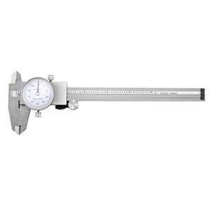 qwork digital caliper,6 inch stainless steel and shock-proof dial caliper