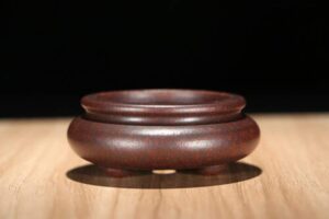 loopig round chinese yixing zisha mame bonsai pot 5.7x5.7x2.5cm