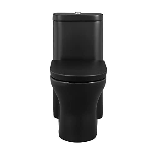 Swiss Madison SM-1T108MB Monaco One Piece Elongated Toilet Dual Flush, Matte Black