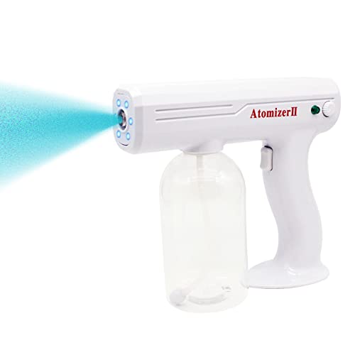 Portable Nano Blue Light Alcohol Atomizer Spray Gun Atomizer Spray Bottle Gun Atomizer Sprayer Nano Sprayer Gun Mist Gun for Cars,Home,Garden 27 OZ