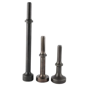 4 pcs Air Hammer Bits Accessories Including 3pcs 0.401'' (10mm) Shank Pneumatic Chisel Air Hammers and 1pc Spring