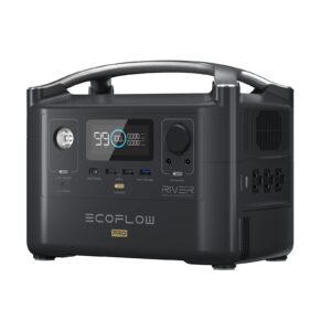 ef ecoflow river pro portable power station 720wh, power multiple devices, recharge 0-80% within 1 hour, for camping, rv, outdoors, off-grid