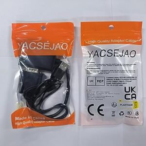 YACSEJAO VGA to HDMI Adapter 1080P VGA Male to HDMI Female Converter for Computer, Desktop, Laptop, PC, Monitor, Projector, HDTV with Audio Cable and USB Cable