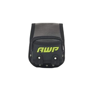 AWP Tape Measure Pouch with Metal Belt Clip and Tunnel Loop, Tool Belt Accessory