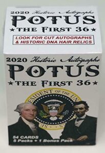 2020 historic autographs p.o.t.u.s. the first 36 blaster box (54 cards/bx)