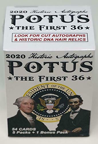 2020 Historic Autographs P.O.T.U.S. The First 36 BLASTER box (54 cards/bx)