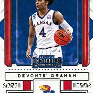 2020-21 Contenders Draft Picks Winning Tickets #35 Devonte' Graham Kansas Jayhawks Official NCAA Licensed Trading Card by Panini America