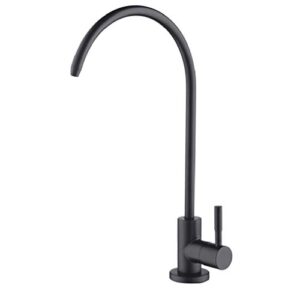 apaix drinking water faucet matte black, kitchen water purifier faucet for non-air gap reverse osmosis water filtration system