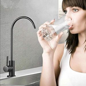 Apaix Drinking Water Faucet Matte Black, Kitchen Water Purifier Faucet for Non-Air Gap Reverse Osmosis Water Filtration System