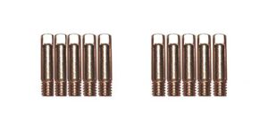 chicago electric flux 125 welder 63582 63583 mig gun parts nozzle liner tip 2150 (10-pk tips .030)