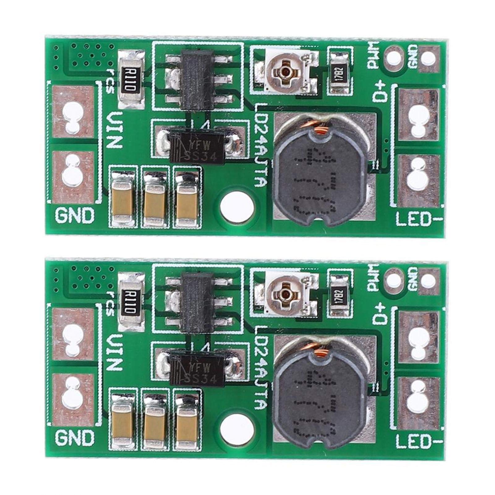 Jeanoko LD24AJTA PWM LED Driver High Power 6-25V 900mA Stable LED PWM Controller LED Constant Current Converter for LEDs