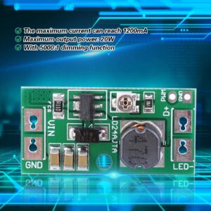 Jeanoko LD24AJTA PWM LED Driver High Power 6-25V 900mA Stable LED PWM Controller LED Constant Current Converter for LEDs