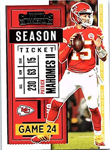 2020 PANINI CONTENDERS SEASON TICKET #2 PATRICK MAHOMES II CHIEFS FOOTBALL NFL OFFICIAL PANINI NFL TRADING CARD