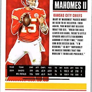 2020 PANINI CONTENDERS SEASON TICKET #2 PATRICK MAHOMES II CHIEFS FOOTBALL NFL OFFICIAL PANINI NFL TRADING CARD