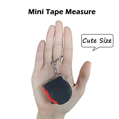 1m/3ft Retractable Tape Measure Mini Keychain Metric/Inch Kids Measuring Tape Portable Tape Ruler with Stable Slide Lock for Body Measuring, Kids(3 Pack)