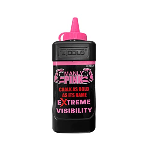 CE TOOLS Mean Green & Manly Pink EXTREME VISIBILITY Marking Chalks - 10 oz (283.5)- Made in USA Give Me Two Bundle