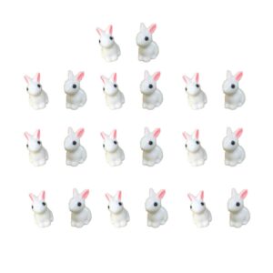 20pcs Collection White Miniature