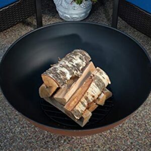 Bond Manufacturing 51578 Tazon 30" Wood Burning Steel Fire Pit, Copper