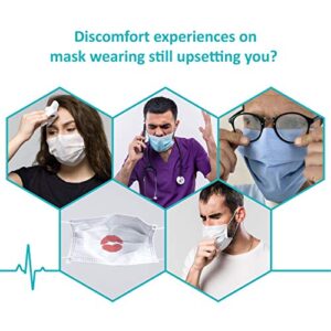 3D Mask Bracket - Mask Insert for Cloth Mask - Mouth Guard for More Breathing Space - Cool Inner Support Frame for Comfortable Wearing | Washable & Reusable 5 Pack