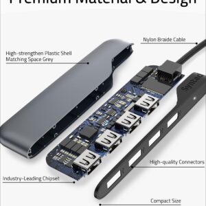 USB C to USB Hub 4 Ports, Syntech Type C to USB 3.0 Hub with a USB C to USB Adapter (USB 2.0), Thunderbolt 3 to USB Hub, iPad Pro, iMac