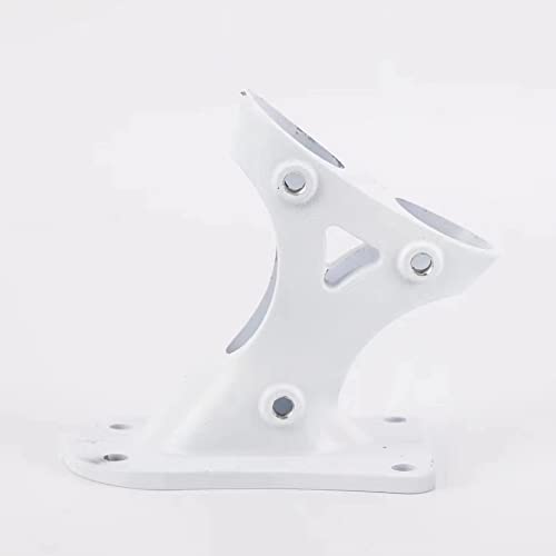 WLPARTY Flag Pole Holder Mounting Bracket with Hardwares 1" Inner Diameter (White)