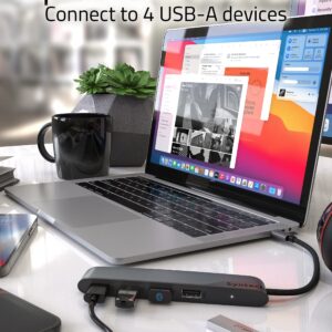 USB C to USB Hub 4 Ports, Syntech Type C to USB 3.0 Hub with a USB C to USB Adapter (USB 2.0), Thunderbolt 3 to USB Hub, iPad Pro, iMac