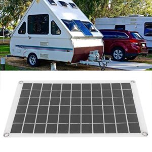 Solar Panel 100W C Output,Portable Solar Cell Panel 100W Monocrystalline 12/24V USB Output, Lightweight Portable Solar Panel for Car Trailers Yacht