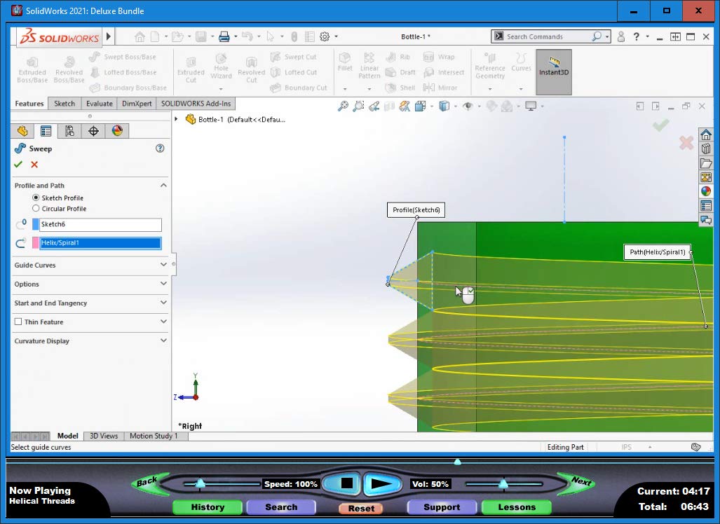 SOLIDWORKS 2021: Advanced Parts and Assemblies – Video Training Course