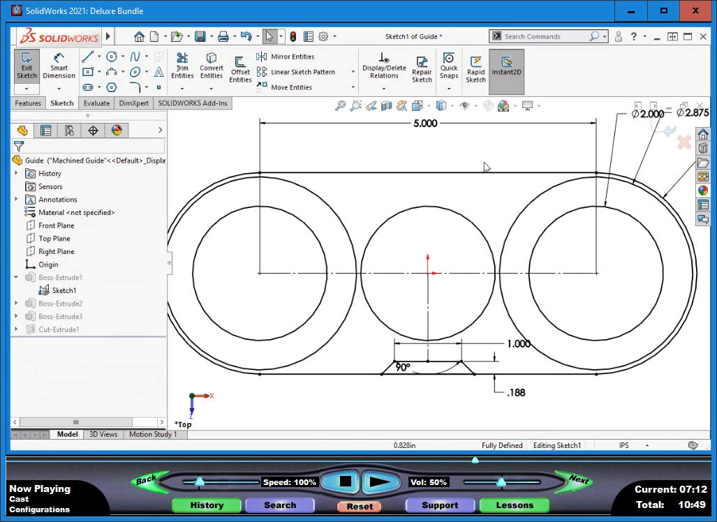 SOLIDWORKS 2021: Advanced Parts and Assemblies – Video Training Course