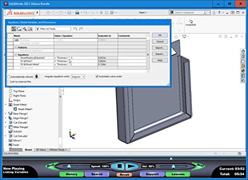 SOLIDWORKS 2021: Sheet Metal Design – Video Training Course