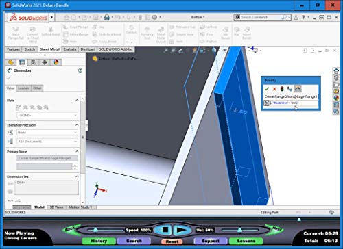 SOLIDWORKS 2021: Sheet Metal Design – Video Training Course