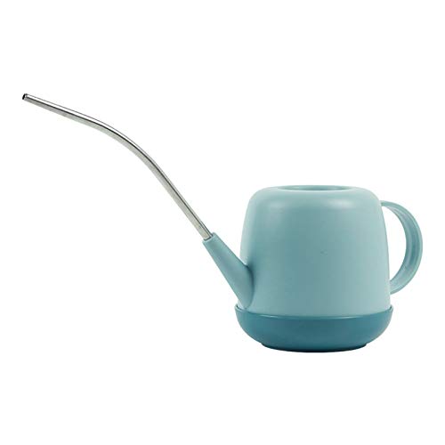 Pannow 35oz 1L Plastic Watering Can with Long Spout, Mini House Watering Can for Indoor Plants, Flowers Bonsai Desk Office Plastic Watering Can