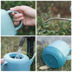 Pannow 35oz 1L Plastic Watering Can with Long Spout, Mini House Watering Can for Indoor Plants, Flowers Bonsai Desk Office Plastic Watering Can