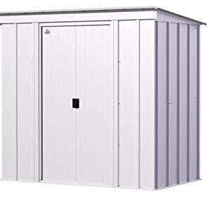 Arrow Classic Steel Storage Shed, 6x4, Flute Grey