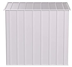 Arrow Classic Steel Storage Shed, 6x4, Flute Grey