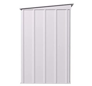 Arrow Classic Steel Storage Shed, 6x4, Flute Grey