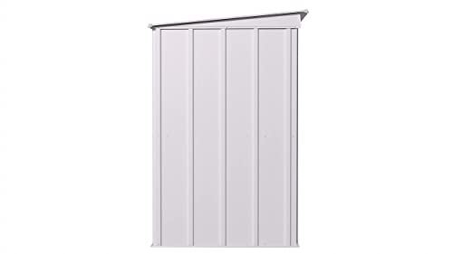 Arrow Classic Steel Storage Shed, 6x4, Flute Grey