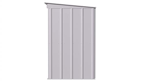 Arrow Classic Steel Storage Shed, 6x4, Flute Grey