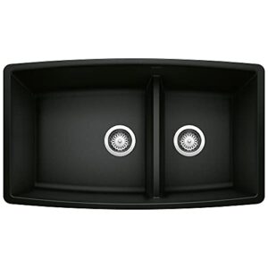 blanco performa kitchen sink, coal black