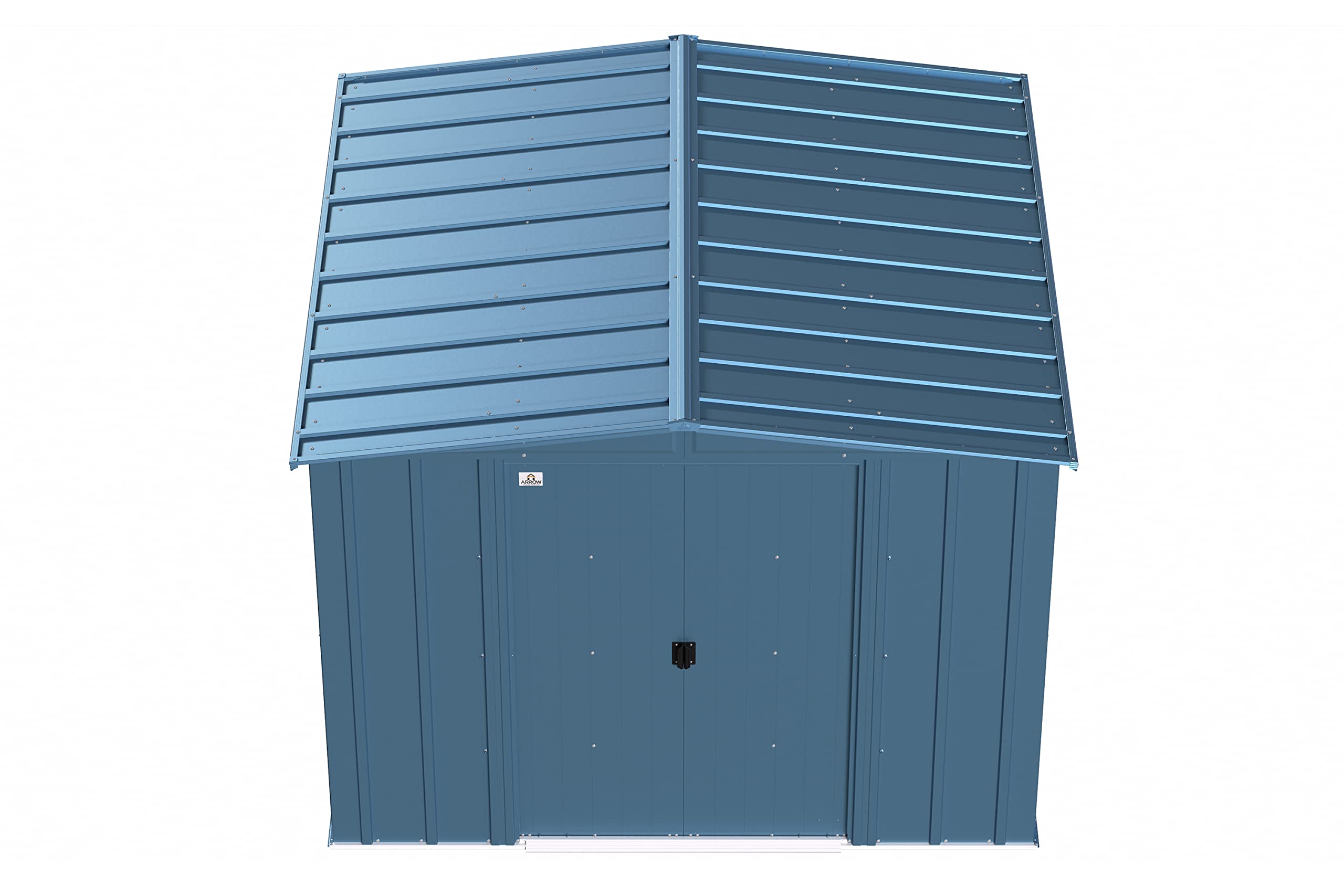 Arrow Classic Steel Storage Shed, 8x8, Blue Grey