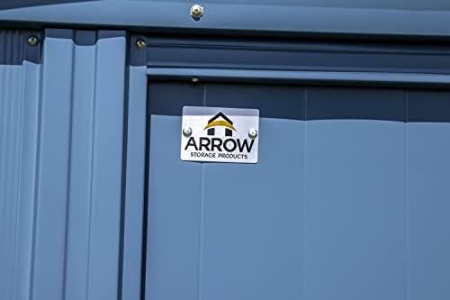 Arrow Classic Steel Storage Shed, 6x7, Blue Grey