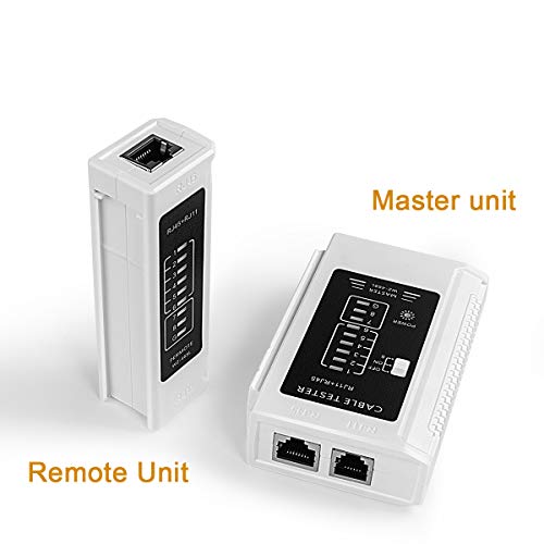 RJ45 Cable Tester Network Cable Tester Ethernet Wire Test Tool for LAN Phone RJ45 RJ11 RJ12 Cat5 Cat5e Cat6 Cat6a Cat7 UTP/Shield Cable