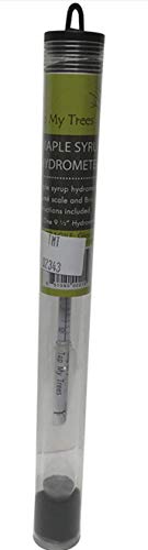 Tap My Trees VT State Tested Maple Syrup Hydrometer And Hydrometer Test Cup Bundle For Testing Maple Syrup