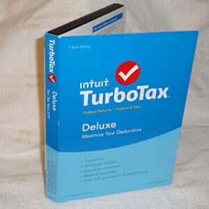 Turbotax 2015 Deluxe Tax Software CD FEDERAL RETURNS ONLY [PC & Mac] [Old Version]