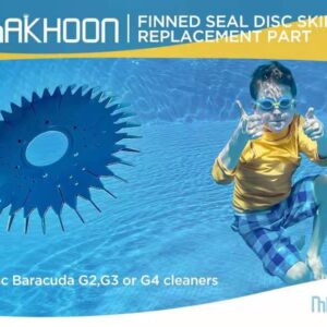 MAKHOON Pool Cleaner Finned Seal disc Skirt Replacement Part Compatible with Zodiac Baracuda G2, G3, G4 Pool Cleaner Seal (1)