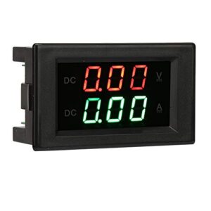 heayzoki volt amp meter, digital voltmeter ammeter, dual display integrated voltage ampere meter dc 0~100v 20a, voltage amperage tester