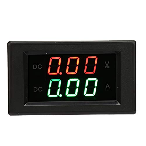 Heayzoki Volt Amp Meter, Digital Voltmeter Ammeter, Dual Display Integrated Voltage Ampere Meter DC 0~100V 20A, Voltage Amperage Tester