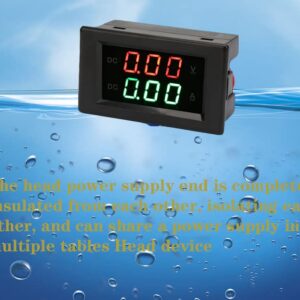 Heayzoki Volt Amp Meter, Digital Voltmeter Ammeter, Dual Display Integrated Voltage Ampere Meter DC 0~100V 20A, Voltage Amperage Tester