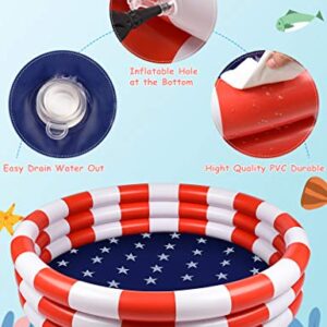 2 Intheanz Kiddie Pool Inflatable 49” X 12” Kids Swimming Pools, Inflatable Baby Ball Pit Pool, Breastmilk Cooler Bag with Ice Pack, Fit 4 Baby Bottles Up to 16 Ounce Insulated Breastmilk Storage Bag